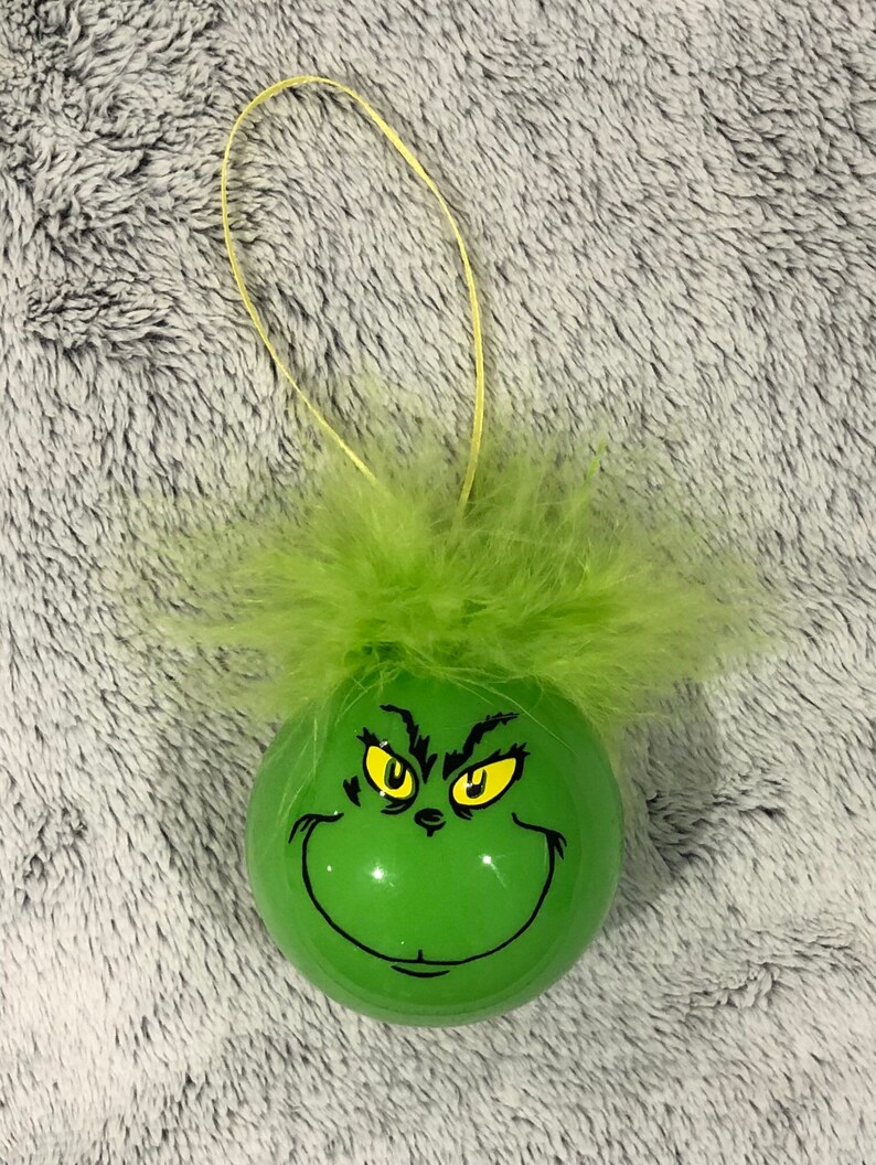 Grinch Bulb Ornaments | Etsy
