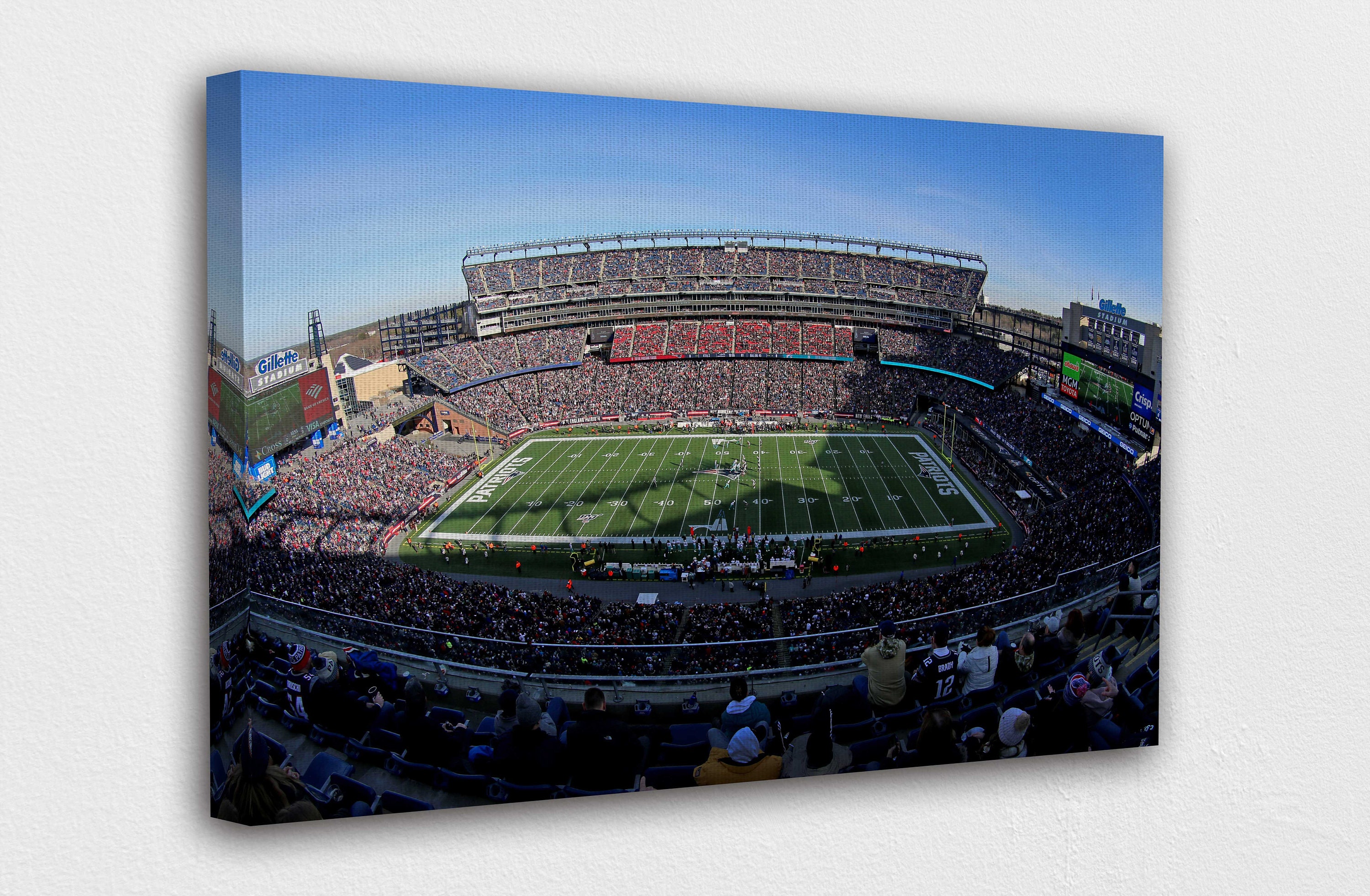 Gillette Stadium Patriots Canvas Wall Art Design Poster - Etsy