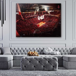 Houston Rockets Canvas Wall Art Design | Poster Print Décor for Home ...