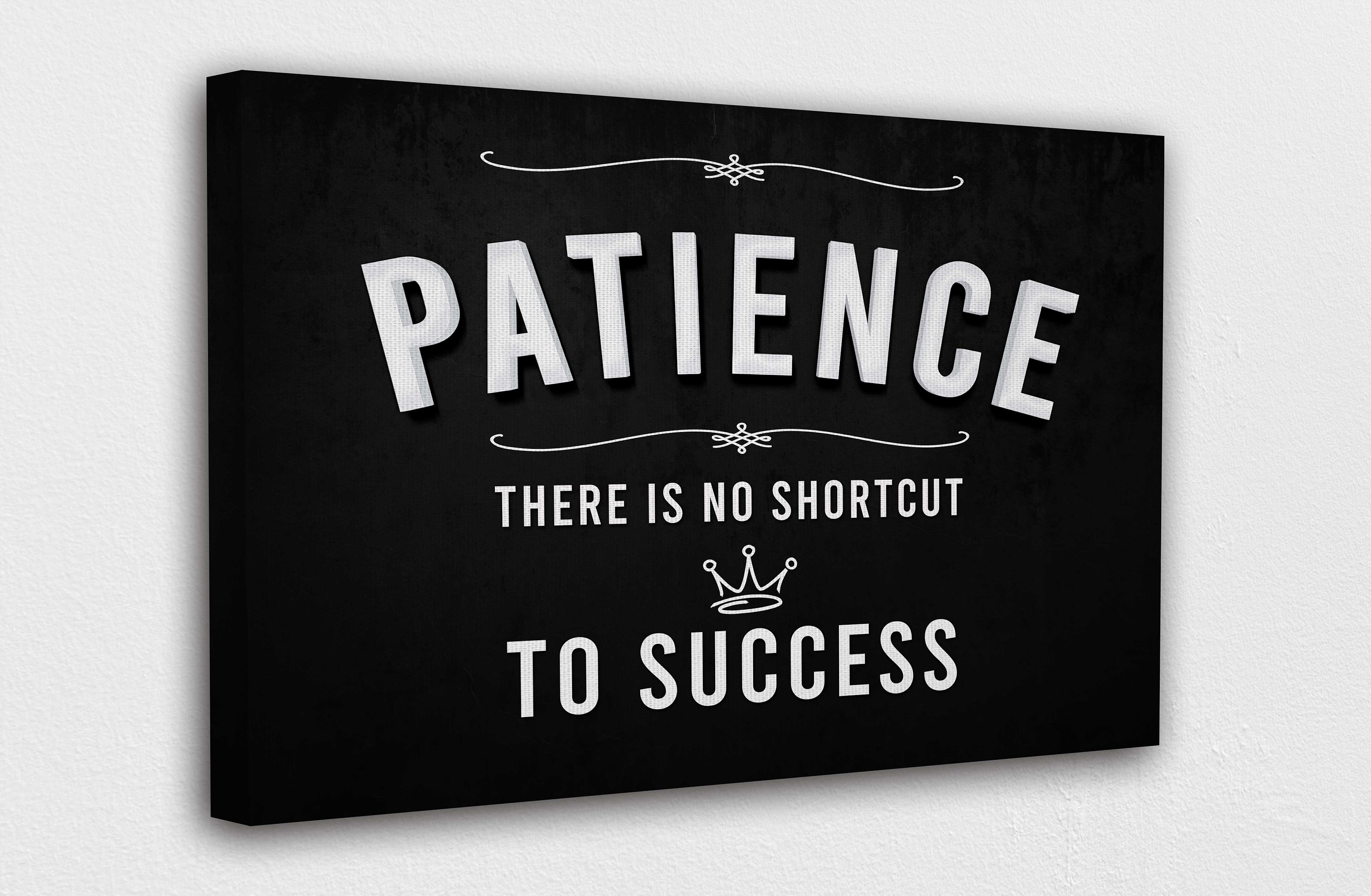 Patience to Success Canvas Wall Art Design Poster Print - Etsy