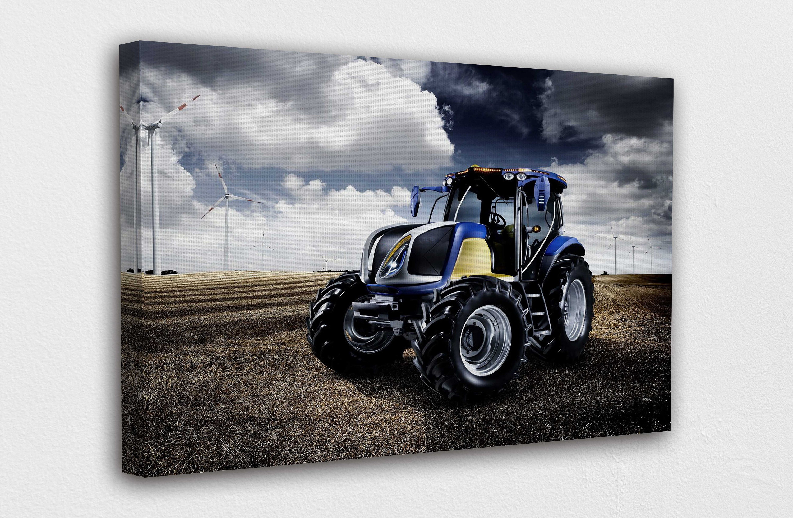 New Holland Tractor Canvas Wall Art Design Poster Print - Etsy