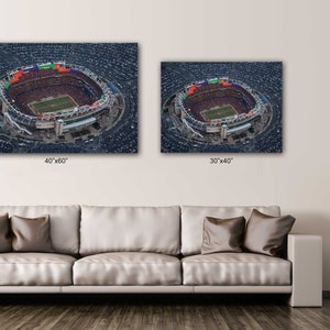 Fedex Field Aerial View Canvas Wall Art Design | Poster Print Décor for ...
