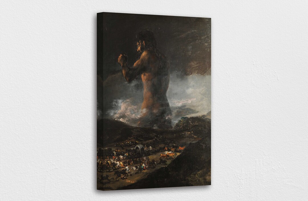 The Colossus by Francisco Goya Canvas Wall Art Design Poster Print ...