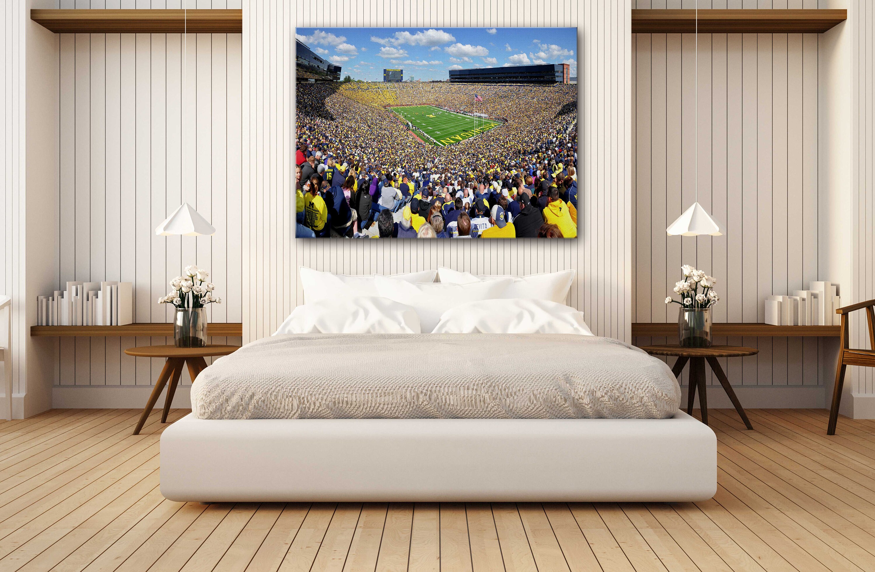 Michigan Stadium Canvas Wall Art Design Poster Print Décor - Etsy