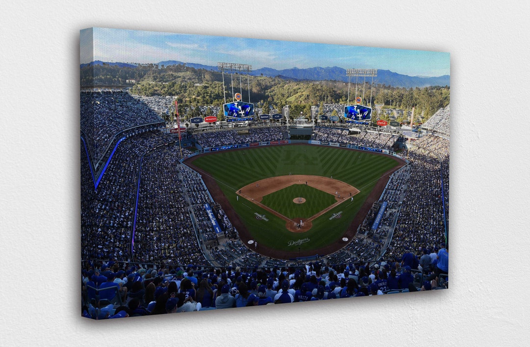 Dodger Stadium La Canvas Wall Art Design | Poster Print Décor for Home ...
