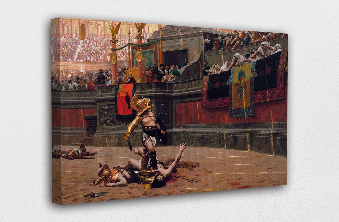 Pollice Verso by Jean-leon Gerome Canvas Wall Art Design | Poster Print ...