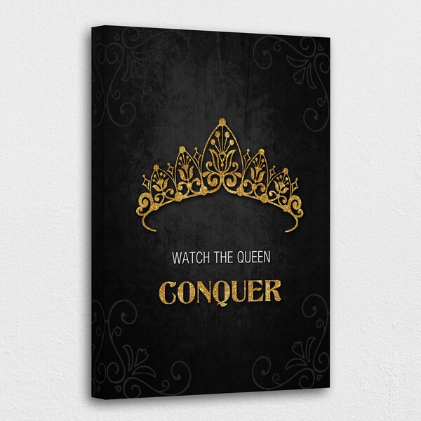 Crown Wall Art Canvas - Etsy