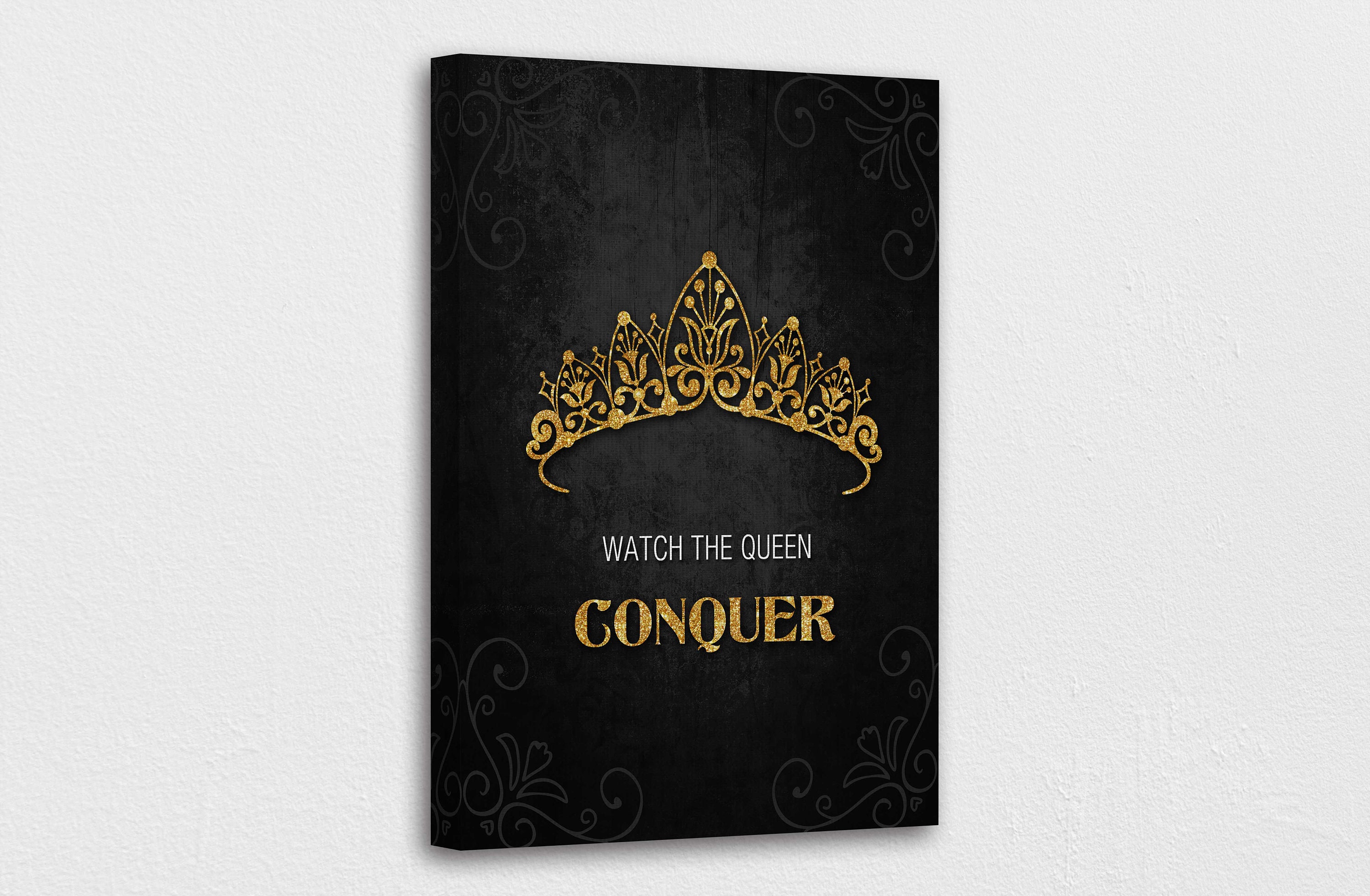 Crown to Conquer Canvas Wall Art Design Poster Print Decor | Etsy