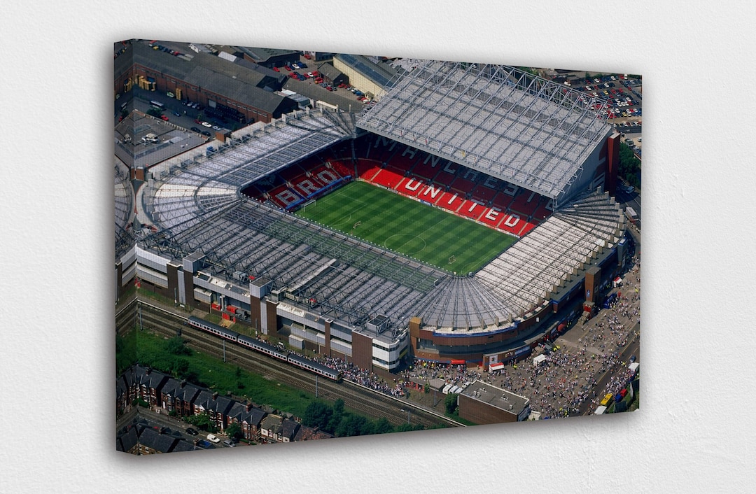 Old Trafford in Stretford Canvas Wall Art Design | Poster Print Décor ...