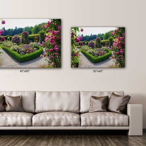 Beautiful Rose Flower Garden Park Canvas Wall Art - Etsy