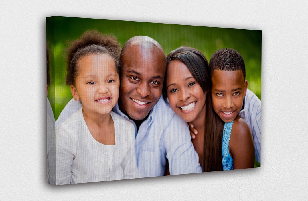 Customizable Family Photo Canvas Personalized Family Canvas - Etsy