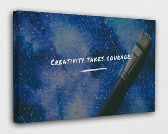 Creativity Takes Courage - Etsy