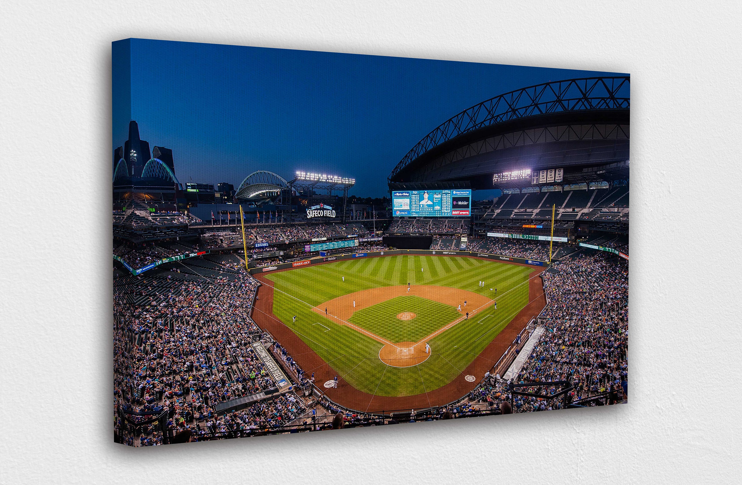 T mobile Park in Seattle Canvas Wall Art Design Poster Print | Etsy