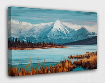 Mountain View Canvas - Etsy