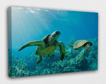 Sea Turtle Poster | Etsy