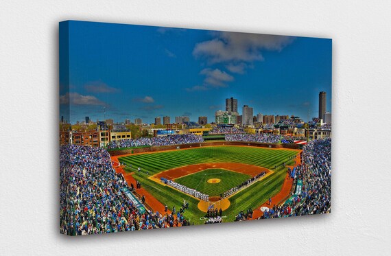 Wrigley Field Chicago Canvas Wall Art Design Poster Print - Etsy