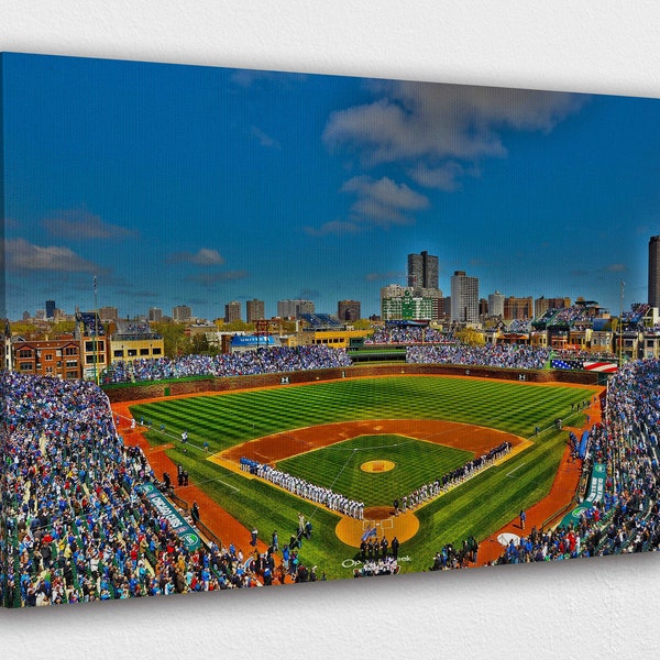 Wrigley Field Canvas Wall Art - Etsy