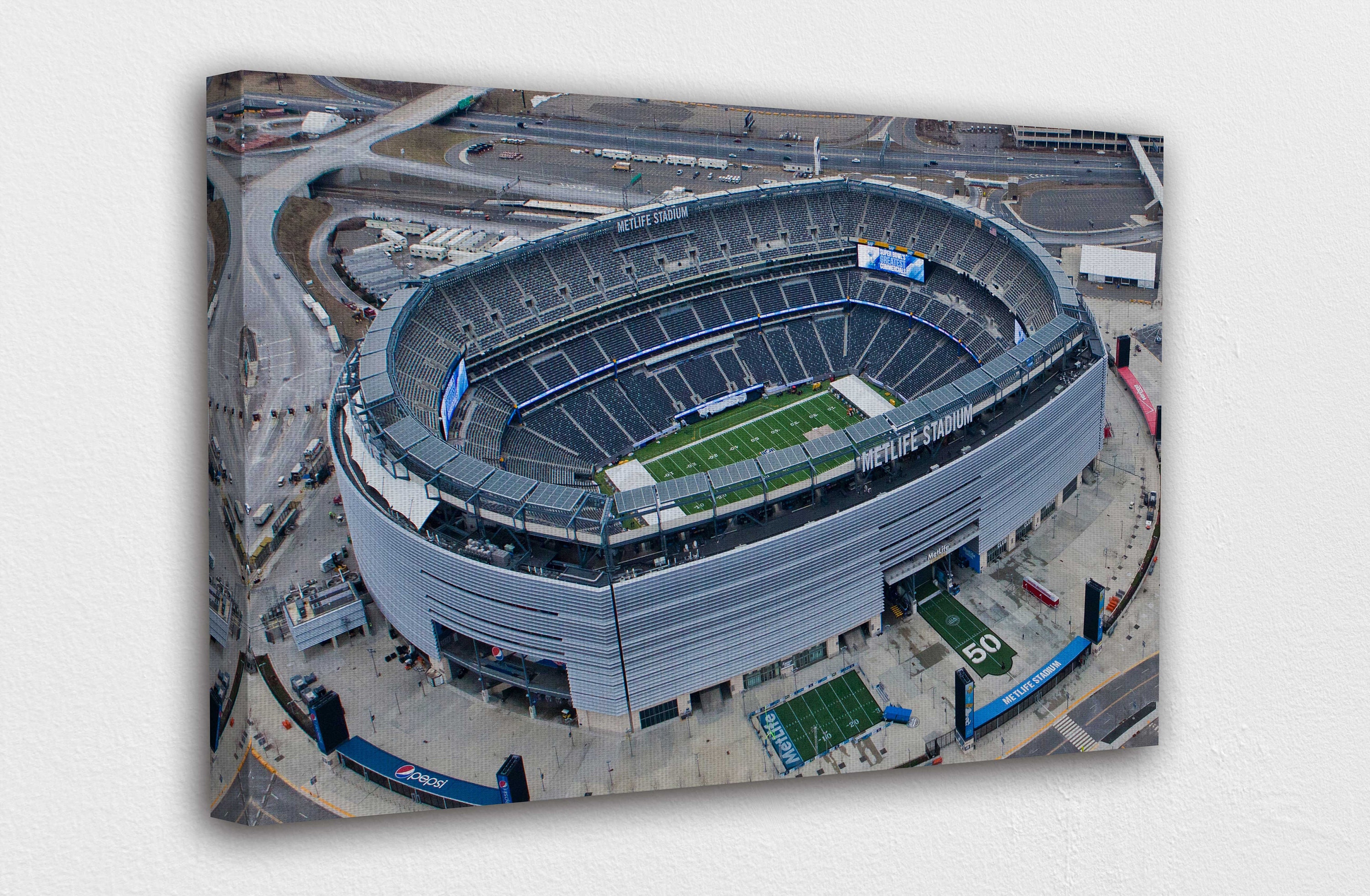 Empty MetLife Stadium Canvas Wall Art Design Poster Print | Etsy