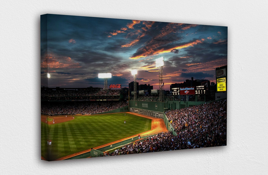 Fenway Park Boston Canvas Wall Art Design Poster Print Décor - Etsy