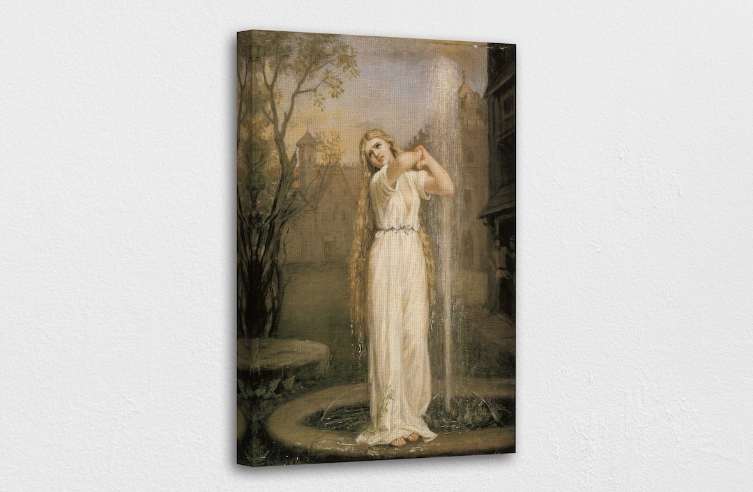 Undine by John William Waterhouse Canvas Wall Art Design |poster Print ...