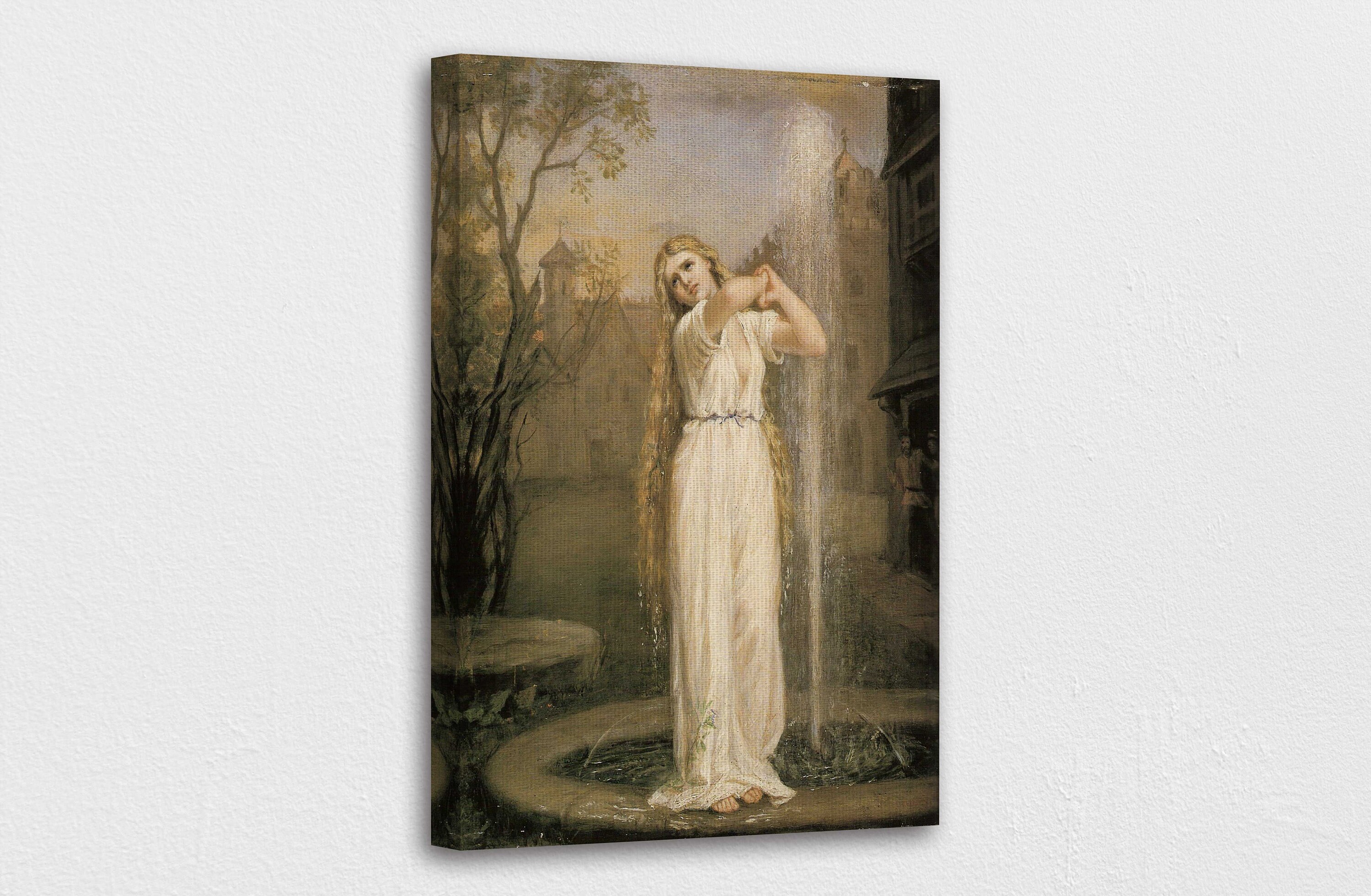 Undine by John William Waterhouse Canvas Wall Art Design - Etsy