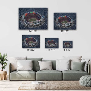 Fedex Field Aerial View Canvas Wall Art Design | Poster Print Décor for ...