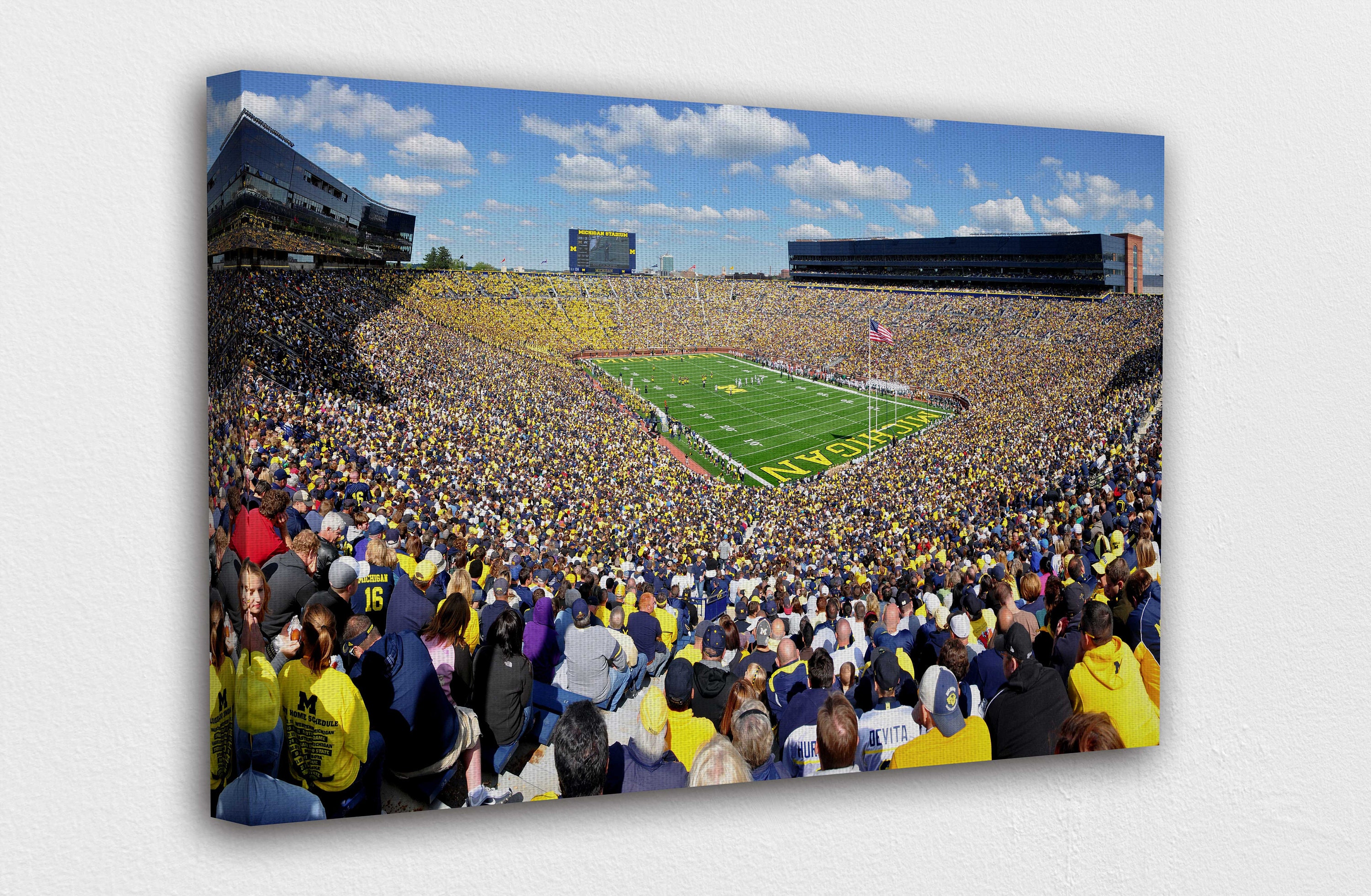 Michigan Stadium Canvas Wall Art Design Poster Print Décor - Etsy