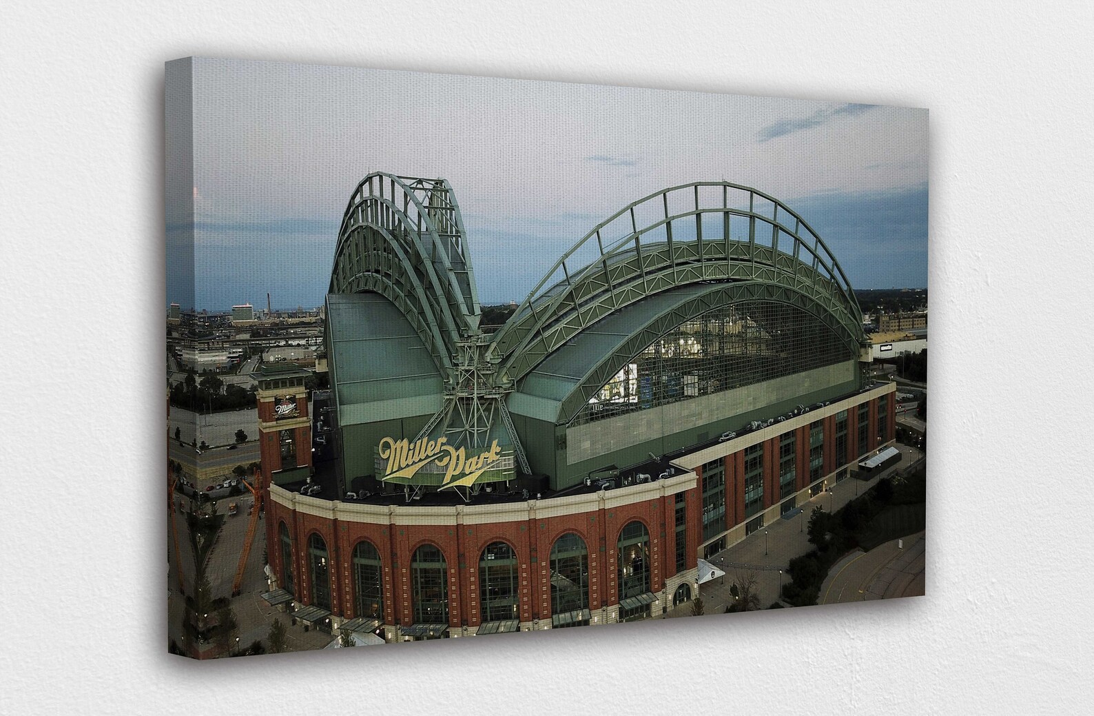 Miller Park Stadium in Milwaukee Canvas Wall Art Design | Etsy