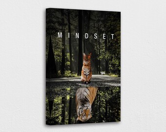 Cat Mindset Poster - Etsy