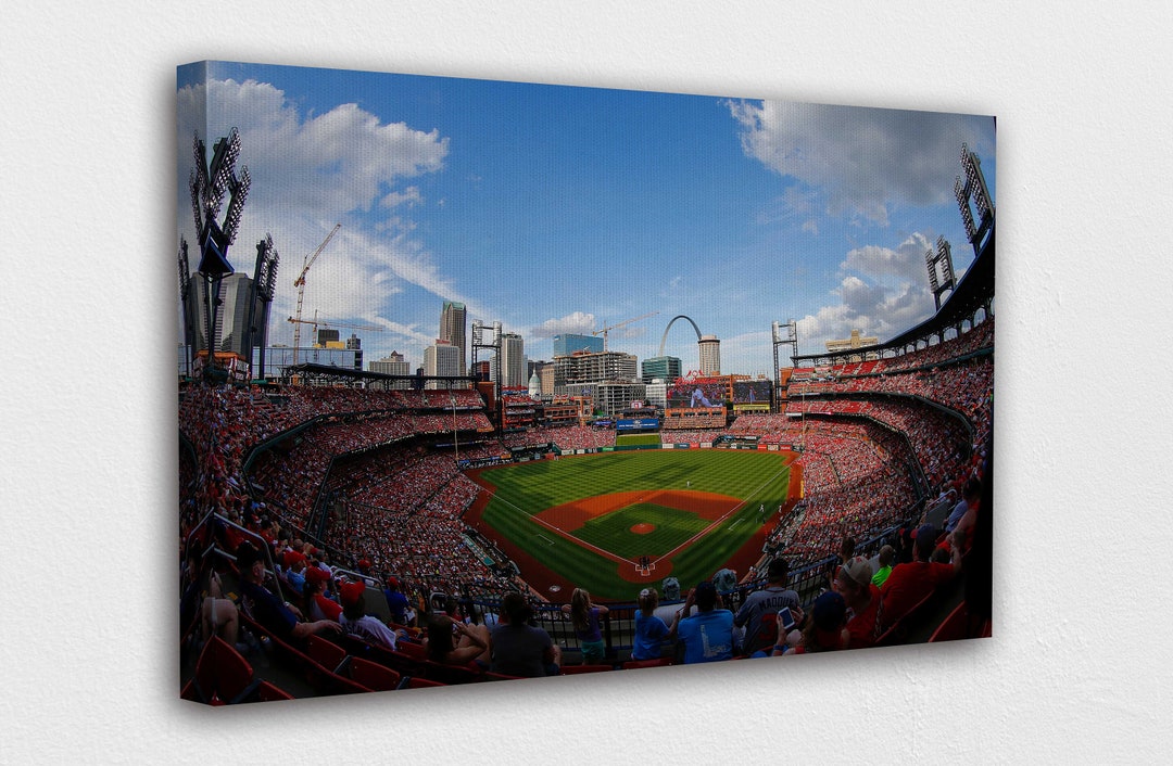 Busch Stadium in St Louis Canvas Wall Art Design | Poster Print Décor ...