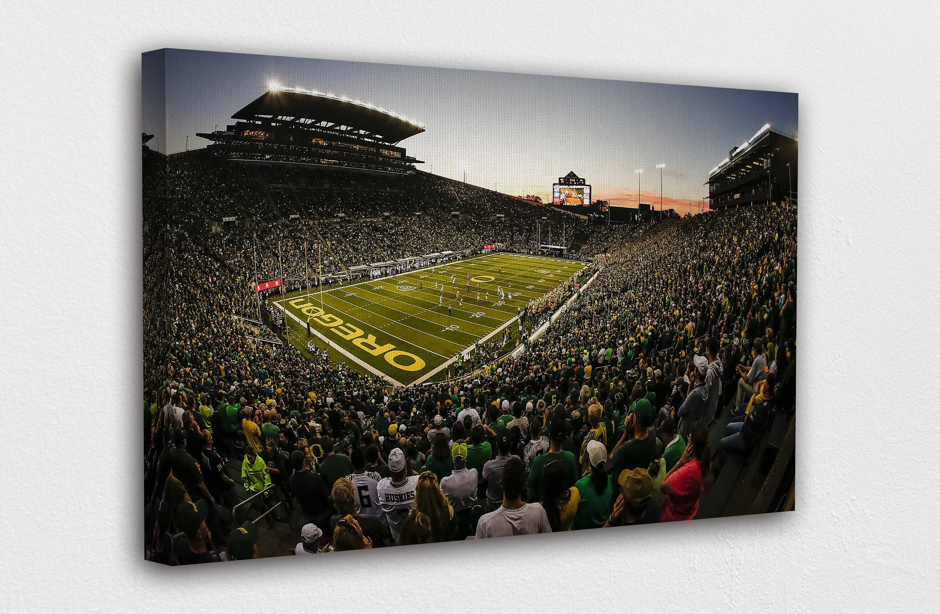 Autzen Oregon football Stadium Canvas Wall Art Design Poster | Etsy