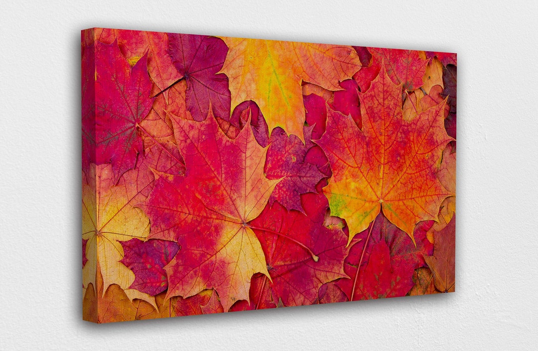 Autumn Leaves Canvas Wall Art Design | Poster Print Decor for Home ...