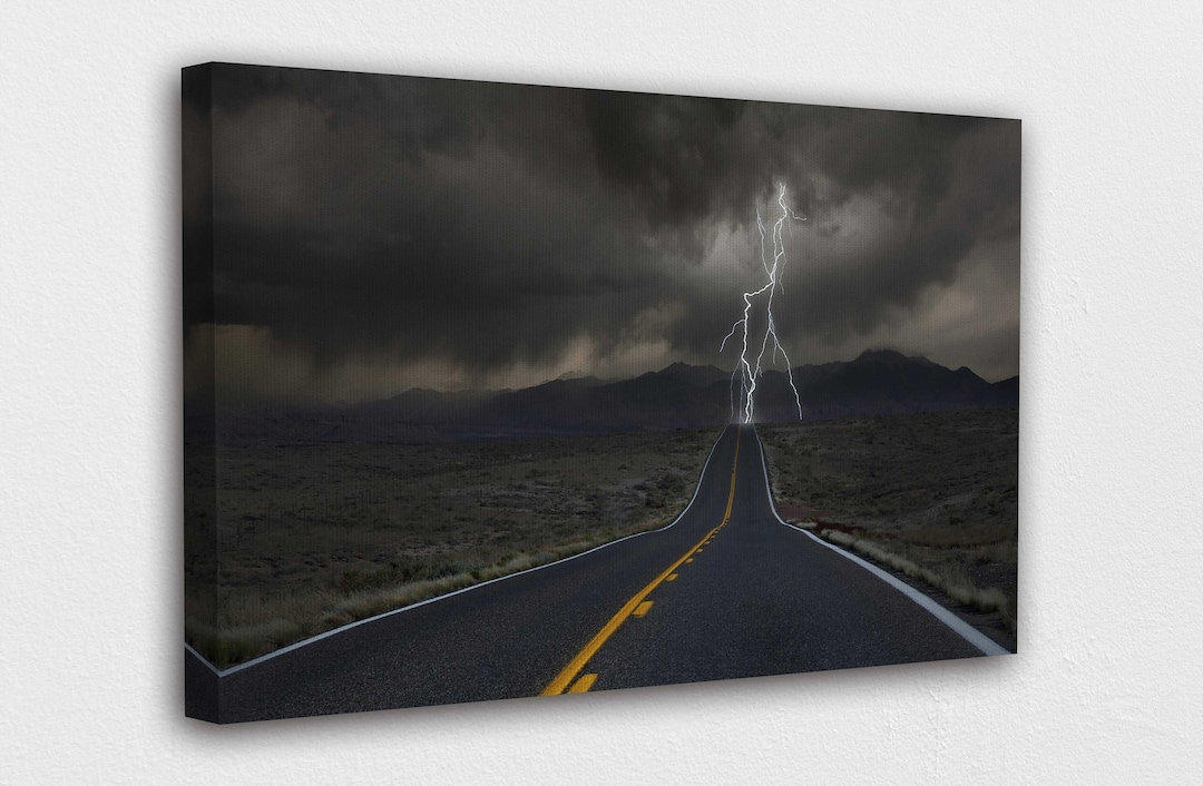 Weather Storm in a Rain Sky Clouds Canvas Wall Art Design - Etsy