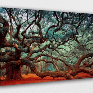 Giant Tree Canopy Canvas Wall Art Design | Poster Print Decor for Home ...