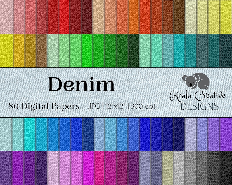 Denim Digital Paper, Denim Texture, Denim Fabric Paper, Denim Paper ...