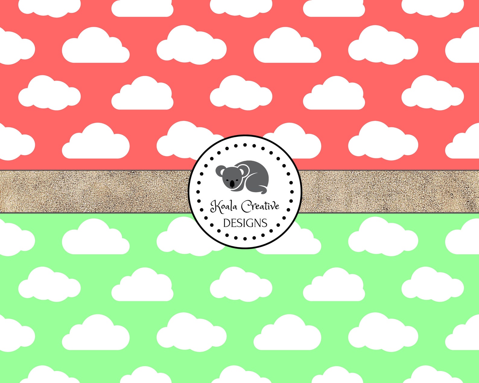 Seamless Clouds Digital Paper, Cloud Pattern, Clouds Background, Cloud ...