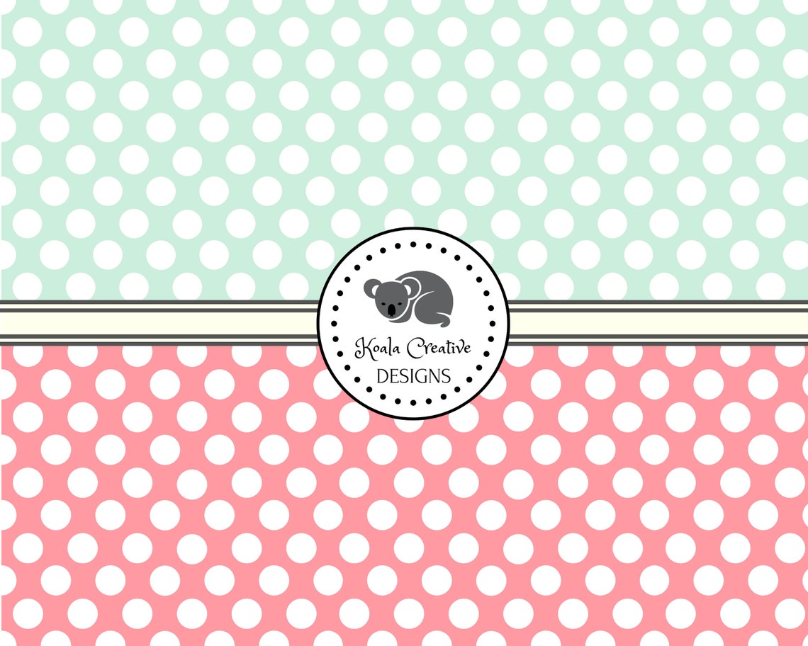 Polka Dot Pastel Digital Paper Pastel Graphics Pastel - Etsy