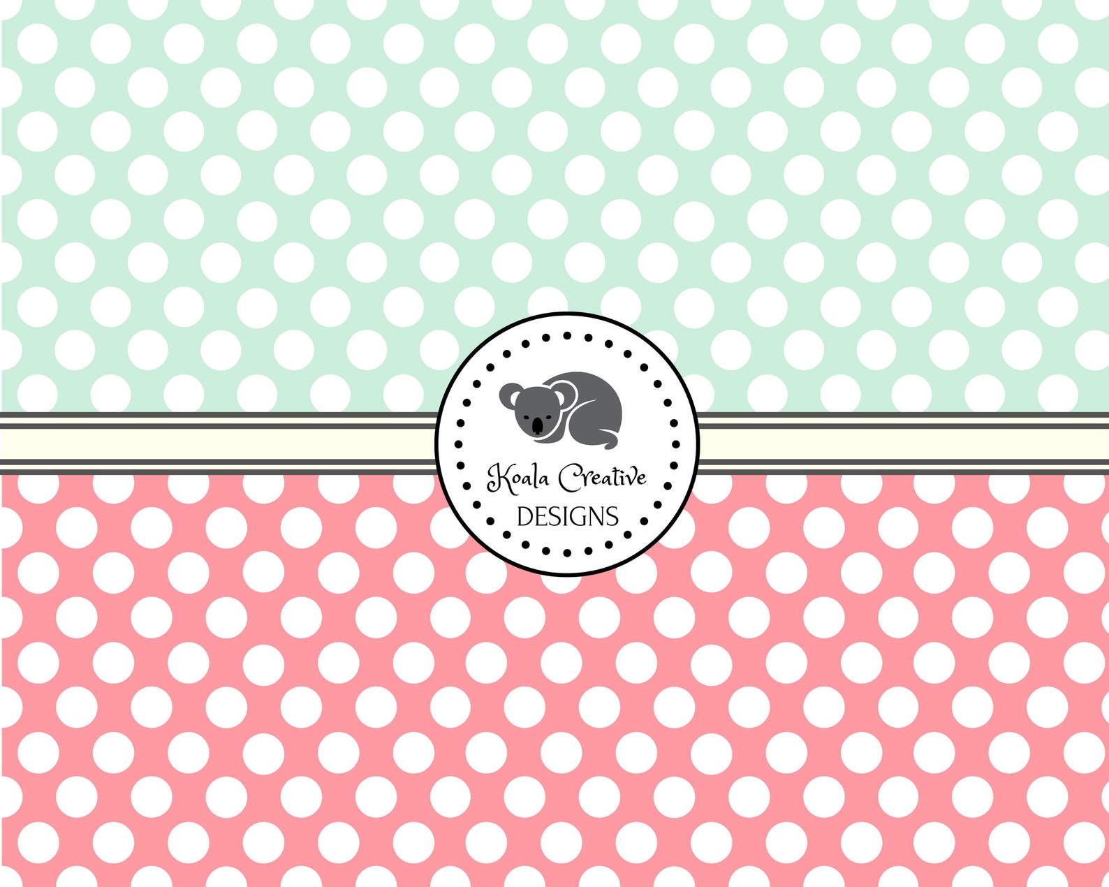 Polka Dot Pastel Digital Paper, Pastel Graphics, Pastel Background ...