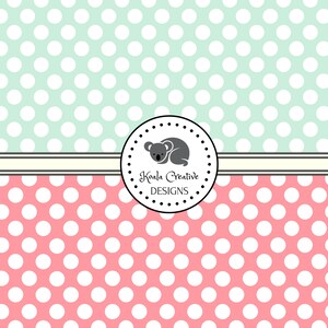 Polka Dot Pastel Digital Paper, Pastel Graphics, Pastel Background ...