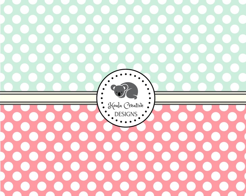 Polka Dot Pastel Digital Paper, Pastel Graphics, Pastel Background ...
