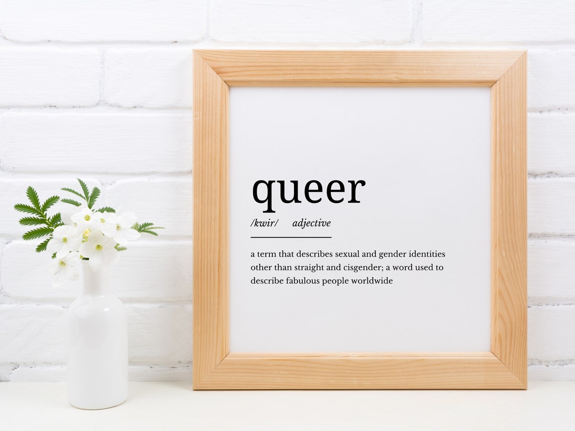 Queer Definition Printable Art Queer Quote Digital Art Queer - Etsy