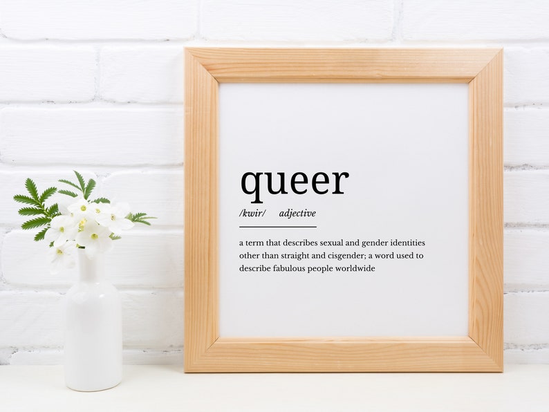 Queer Definition Printable Art Queer Quote Digital Art Queer - Etsy