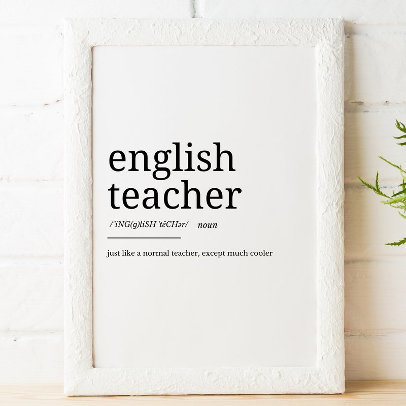 English Teacher - Etsy