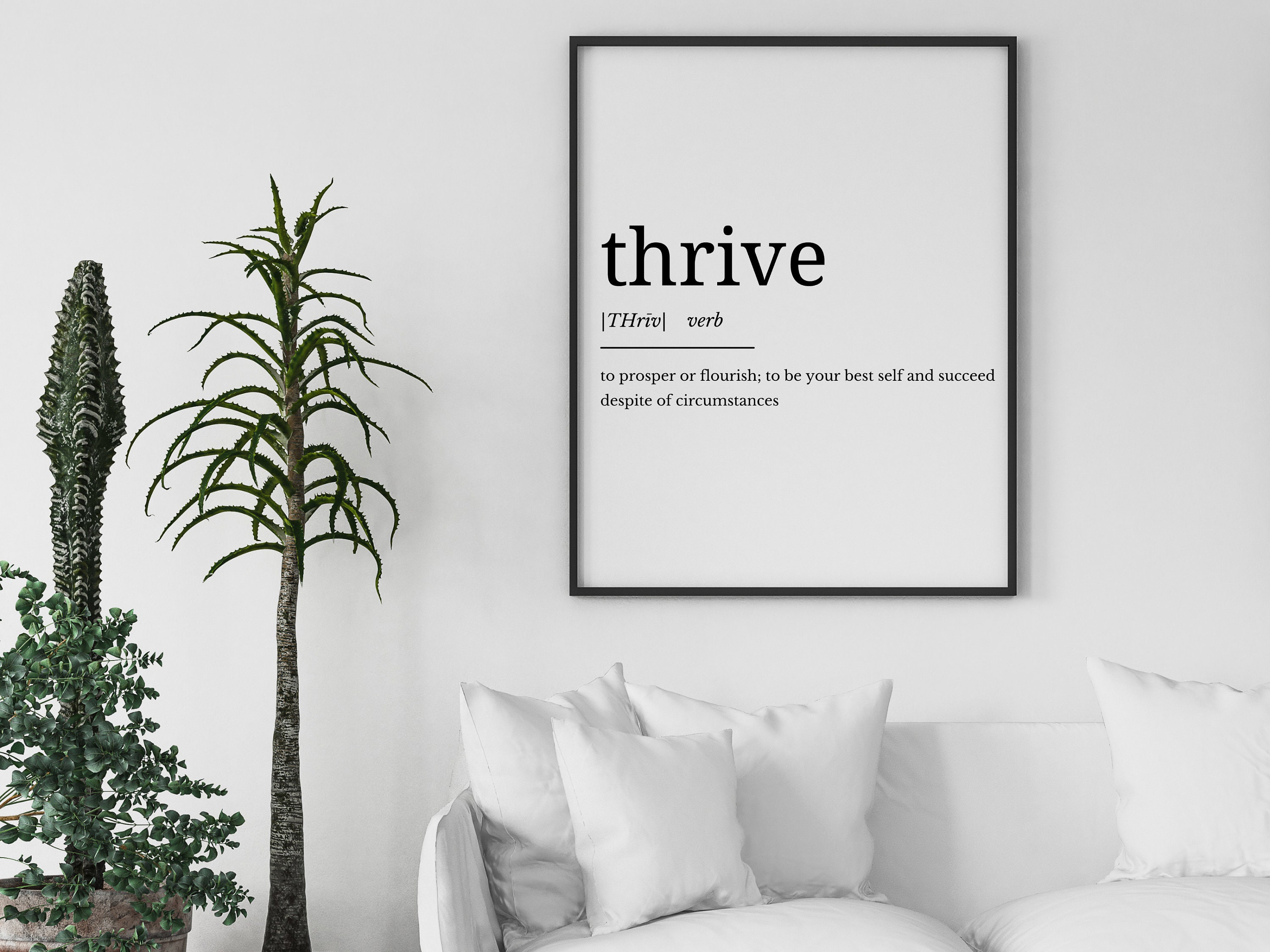 Thrive Definition Printable Art, Thrive Quote Digital Art, Thrive ...