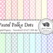 Polka Dot Pastel Digital Paper, Pastel Graphics, Pastel Background ...
