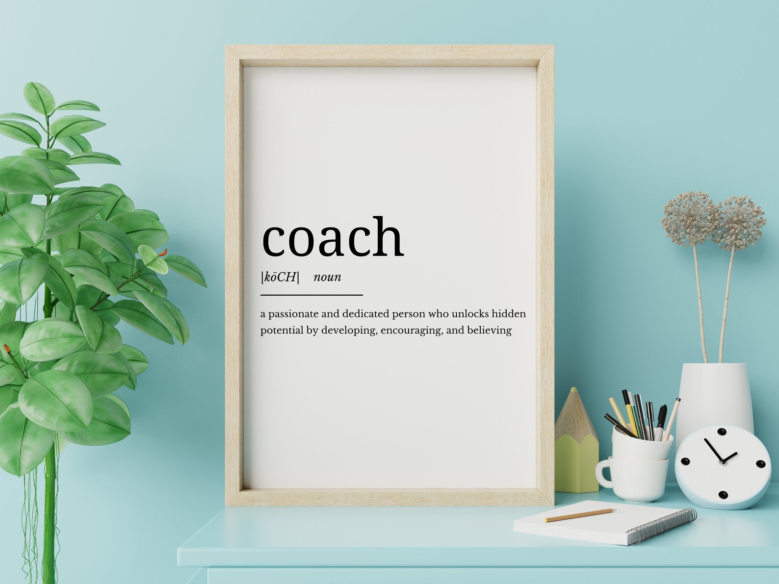 Coach Definition Printable Art, Coach Quote Digital Art, Coach ...