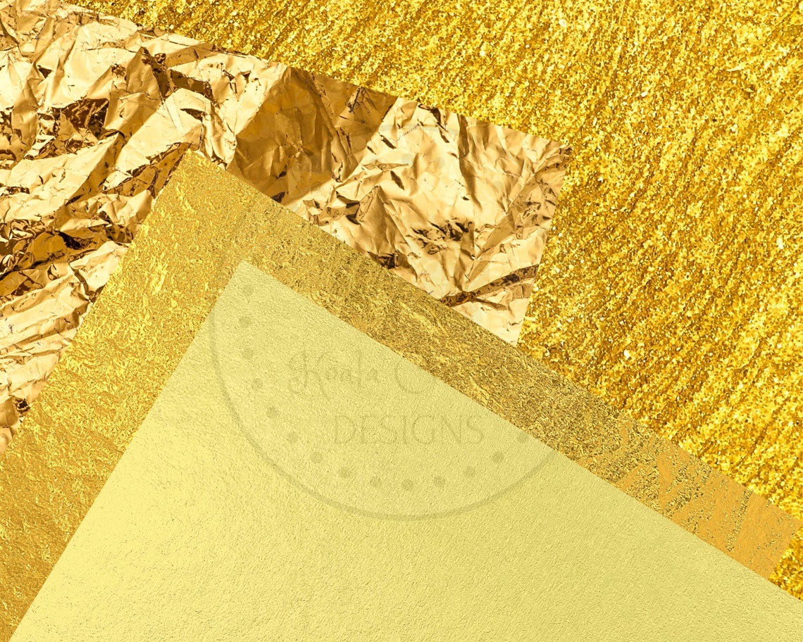 Gold Metals Digital Paper, Metallic Digital Paper, Metallic Texture ...