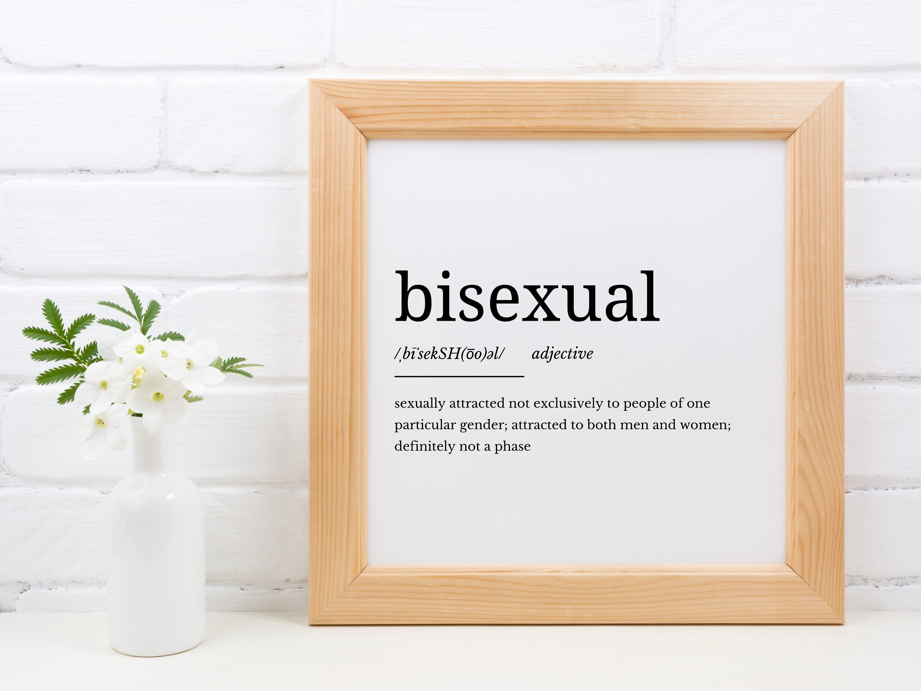 Bisexual Definition Printable Art, Bisexual Quote Digital Art, Bisexual ...