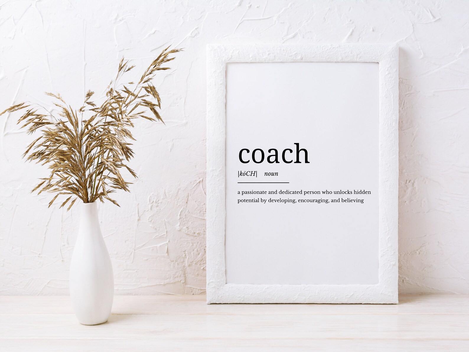 Coach Definition Printable Art, Coach Quote Digital Art, Coach ...