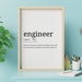 Engineer Definition Printable Art, Engineer Quote Digital Art, Engineer ...